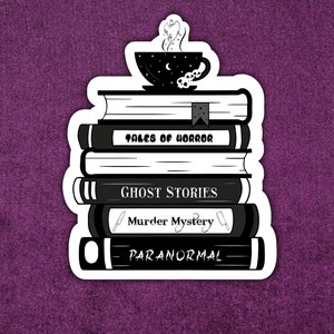 Gothic Books Sticker| Spooky Book Sticker| Witchy Book Sticker| Spooky ...