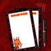 Devil Notepad| Red Bats Note Pad| Halloween Memo Pad| Evil Plans to Do ...