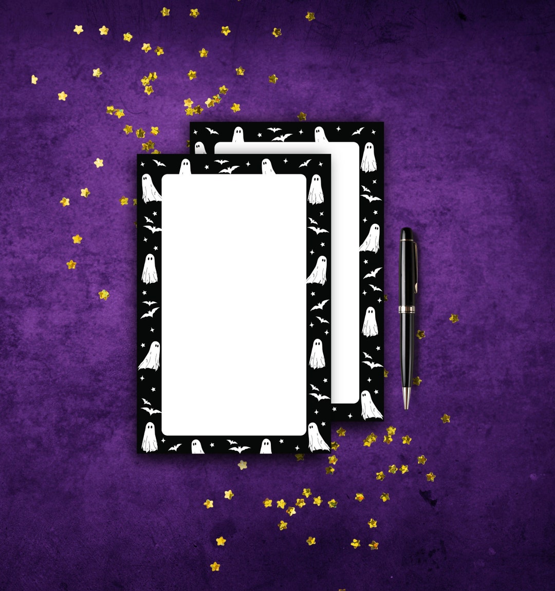 Spooky Ghost Notepad| Gothic Memo Pad| Halloween Tear Away Pad| Ghoul ...