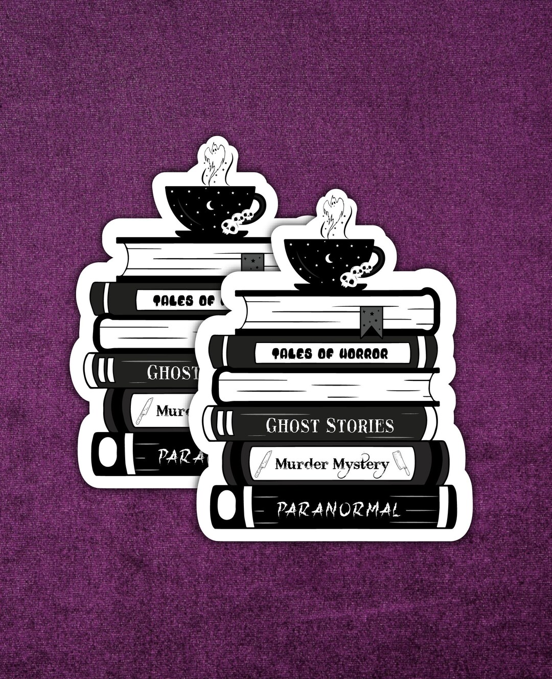 Gothic Books Sticker| Spooky Book Sticker| Witchy Book Sticker| Spooky ...