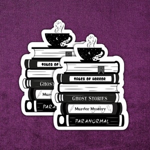 Gothic Books Sticker| Spooky Book Sticker| Witchy Book Sticker| Spooky ...
