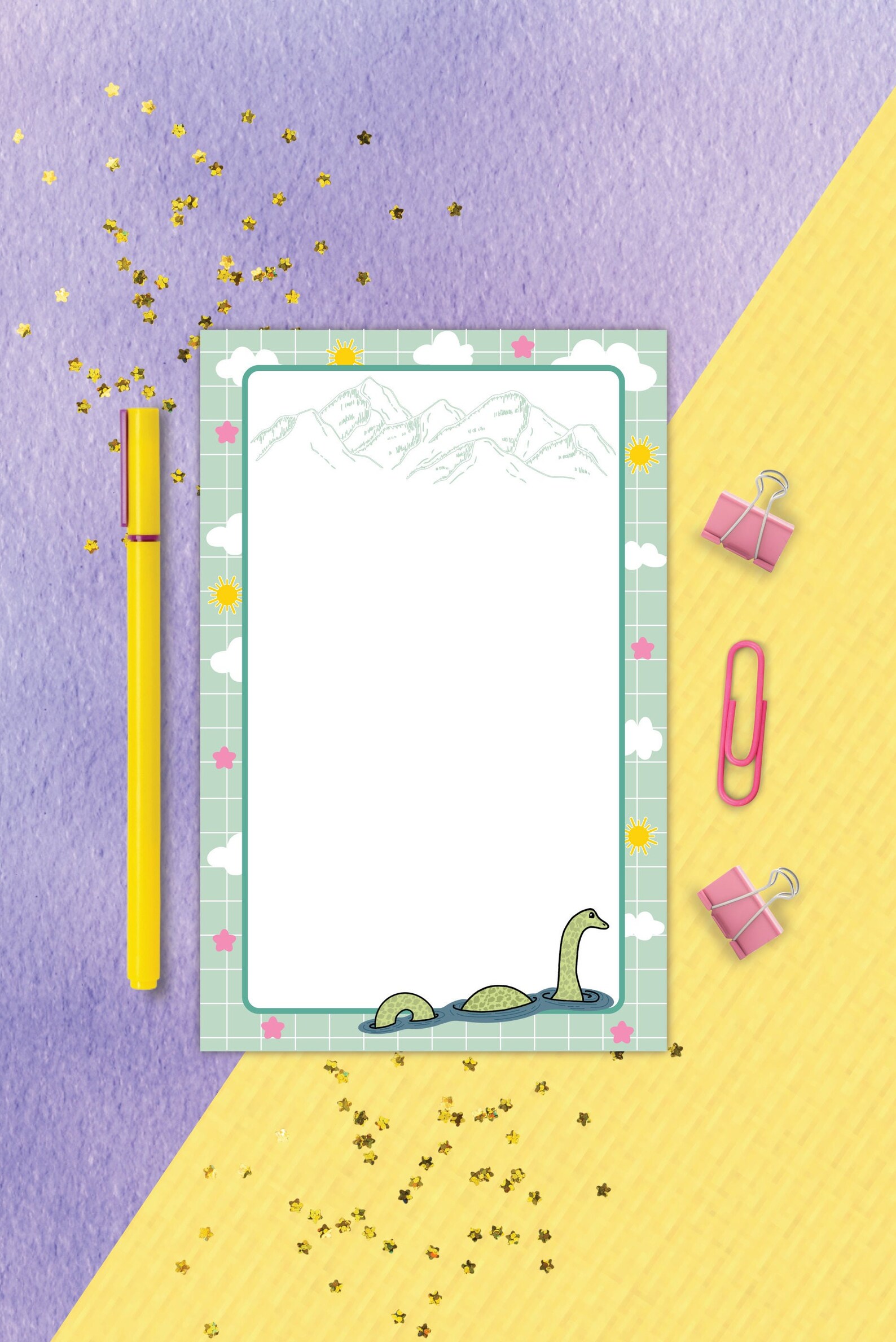 Nessie Tear Away Notepad Loch Ness Monster Notepad Cryptid - Etsy
