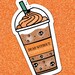 Pumpkin Spice Latte Stickers Iced Pumpkin Spice Sticker Pack - Etsy