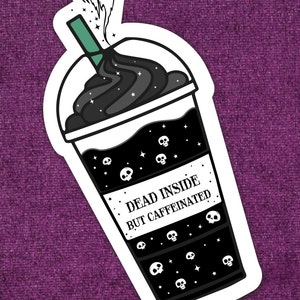 Spooky Coffee Sticker Set| Skull Coffee Stickers| Ghost Coffee Sticker ...
