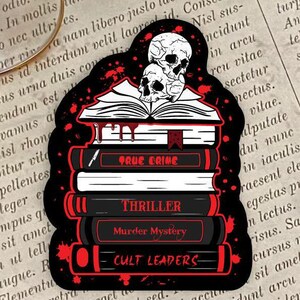 True Crime Sticker Pack | Thriller Reader Sticker Set | Kindle Stickers ...