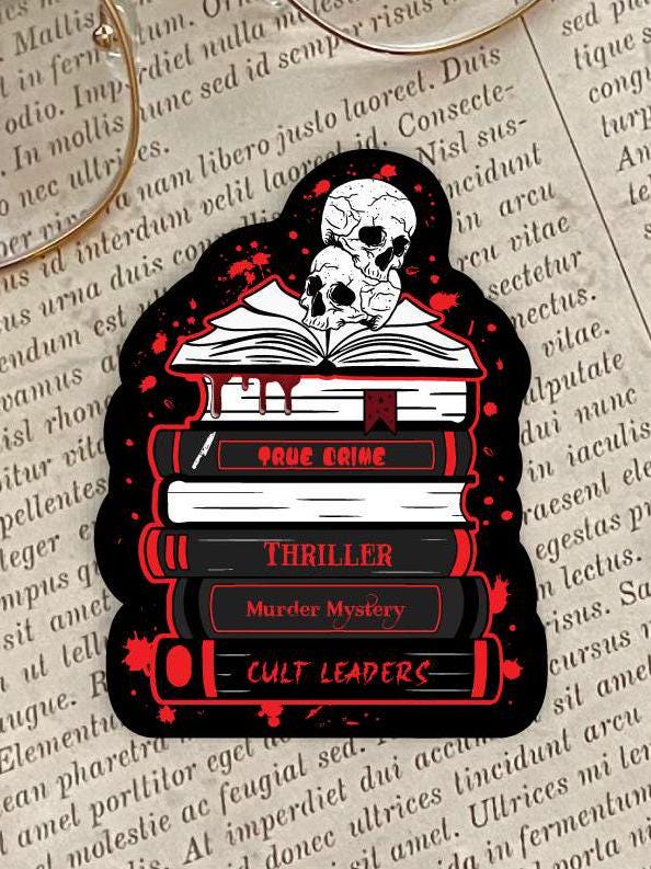 True Crime Sticker Pack | Thriller Reader Sticker Set | Kindle Stickers ...