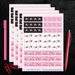 Bloody Knives Sticker Sheet Pink Knives Planner Stickers Pastel Goth ...
