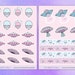 Pink UFO Notepad Gift Set Alien Stationery Bundle Pastel Alien Notepad ...