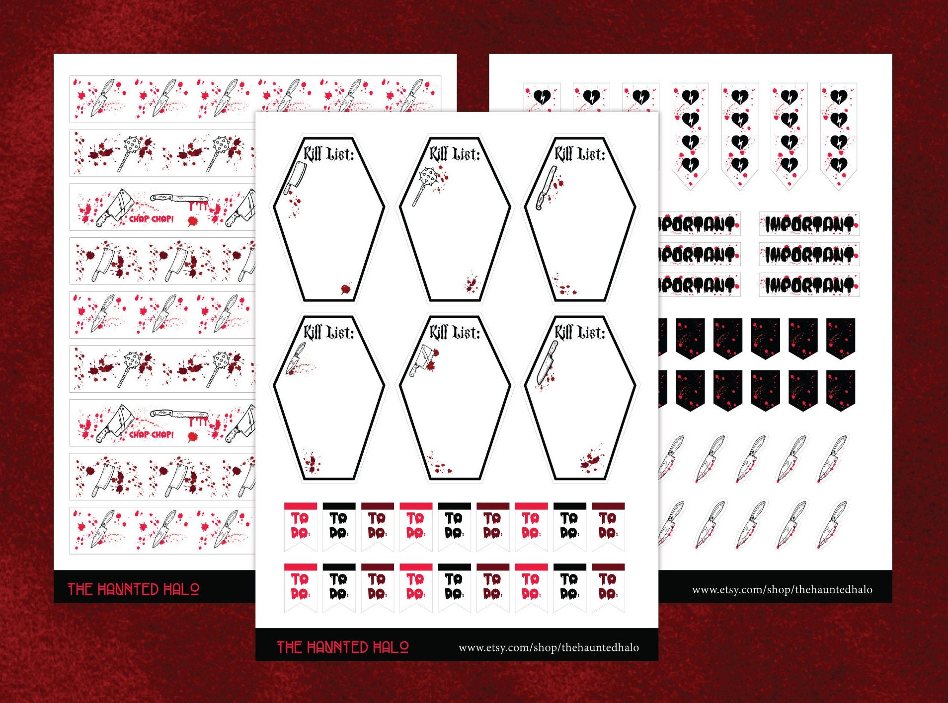 Kill List Stationery Gift Set Killer Notepad Bundle Set - Etsy