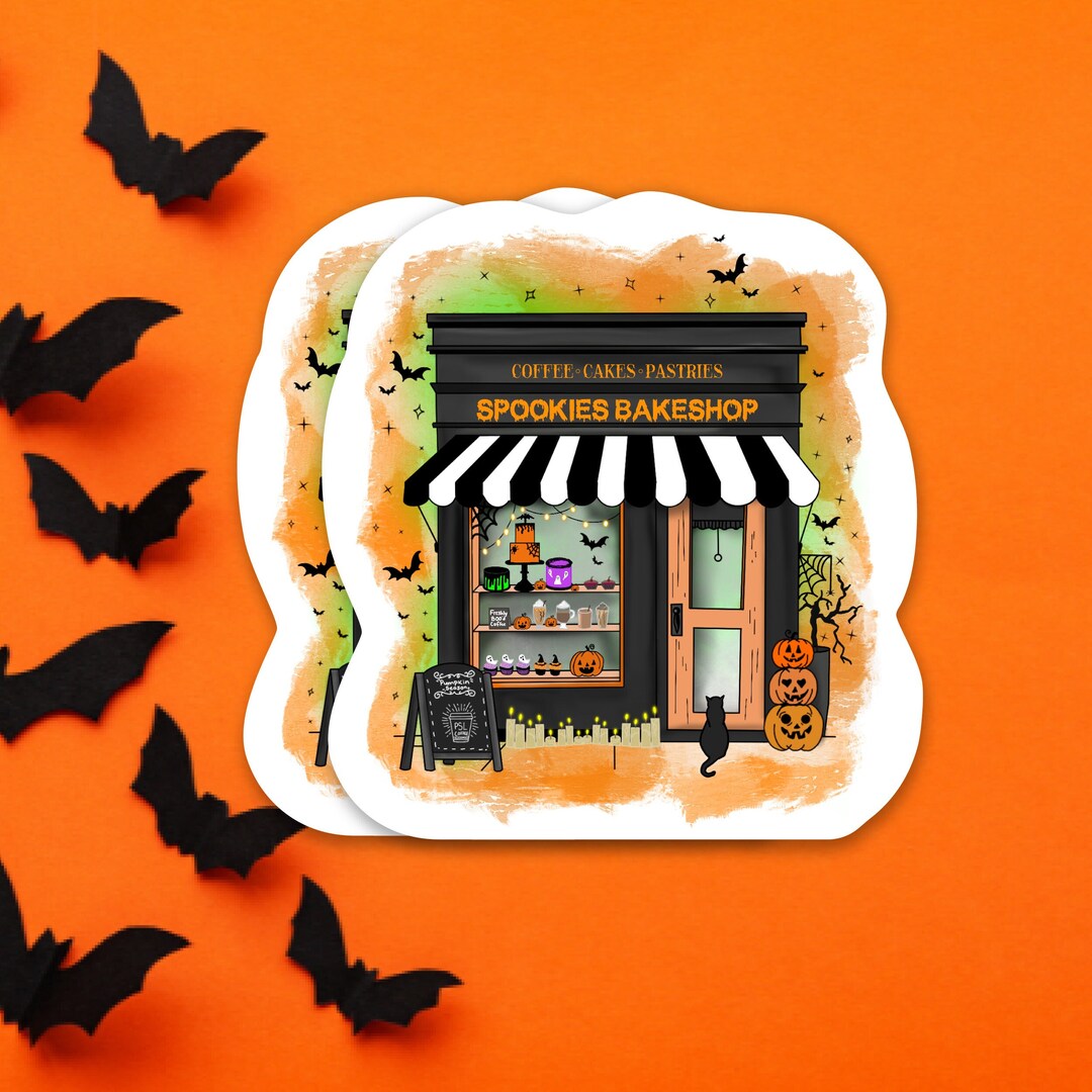 Halloween Bakery Sticker| Halloween Planner Stickers| Spooky Bakeshop ...
