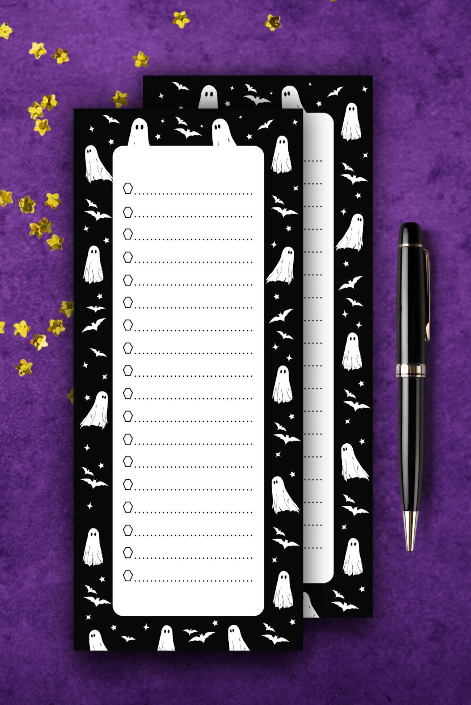Ghost Notepad to Do List Ghost Check List Halloween Tear - Etsy