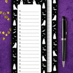 Ghost Notepad to Do List| Ghost Check List| Halloween Tear Away ...