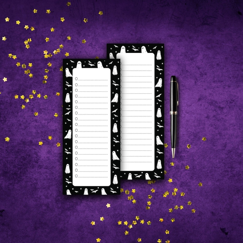 Ghost Notepad to Do List Ghost Check List Halloween Tear - Etsy