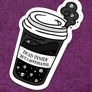 Spooky Coffee Sticker Set| Skull Coffee Stickers| Ghost Coffee Sticker ...