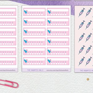 Medication Planner Stickers| AM and PM Medicine Tracker| Pill Reminder ...