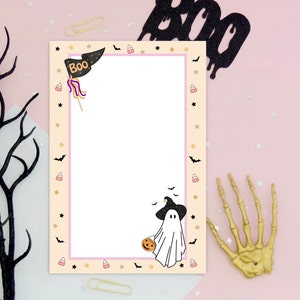 Halloween Memo Pad| Ghost Notepad| Spooky Stationery| Boo Planner Pad ...