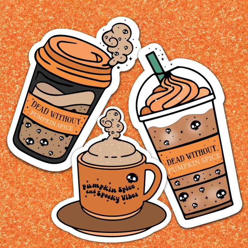 Latte Sticker - Etsy