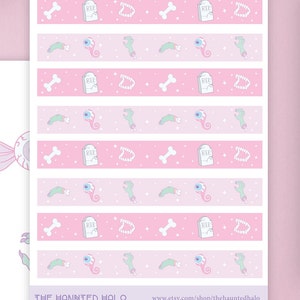 Pastel Halloween Sticker Sheet| Pink Halloween Stickers| Kawaii ...