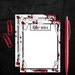 Killer Note Pad Blood Splatter Memo Pad Gothic Note Pad True Crime ...