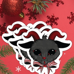 Cute Krampus Sticker| Merry Krampus Planner Sticker| Creepy Christmas ...