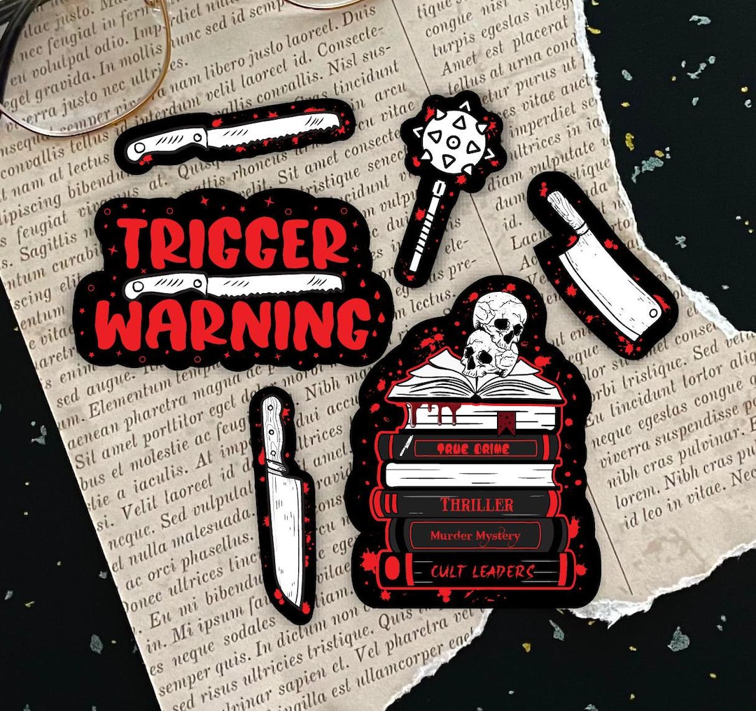 True Crime Sticker Pack | Thriller Reader Sticker Set | Kindle Stickers ...
