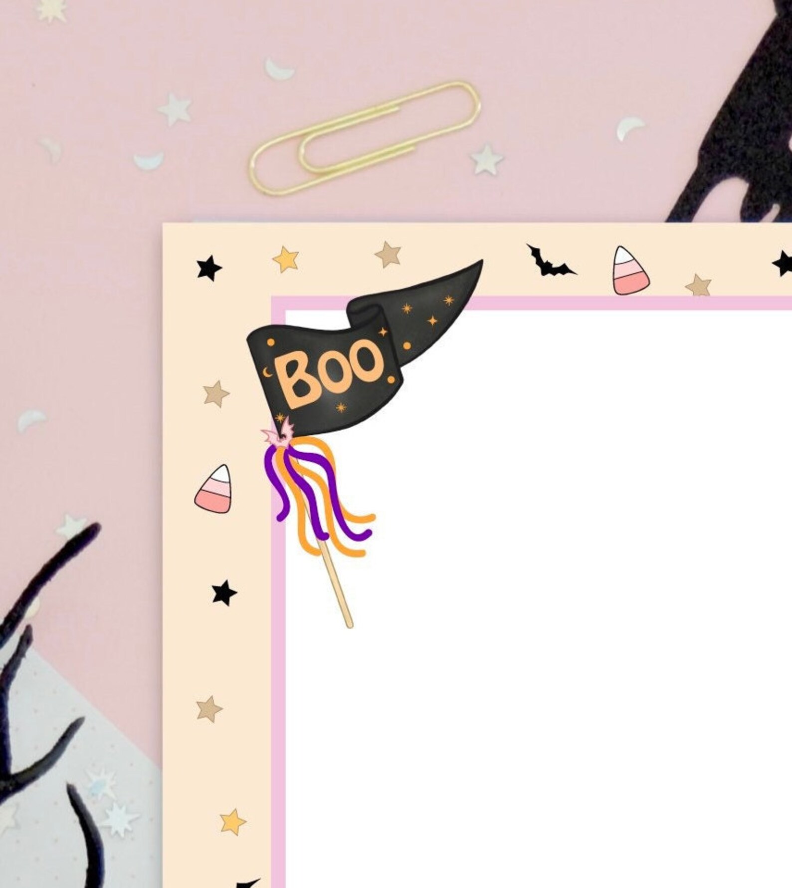 Halloween Memo Pad Ghost Notepad Spooky Stationery Boo - Etsy