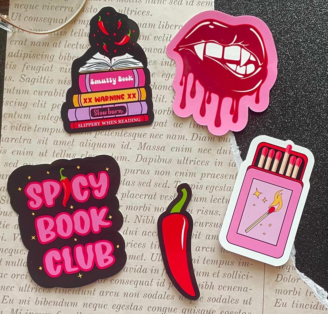 Spicy Book Club Sticker Set| Smut Reader Sticker Pack| Romance Bookish ...