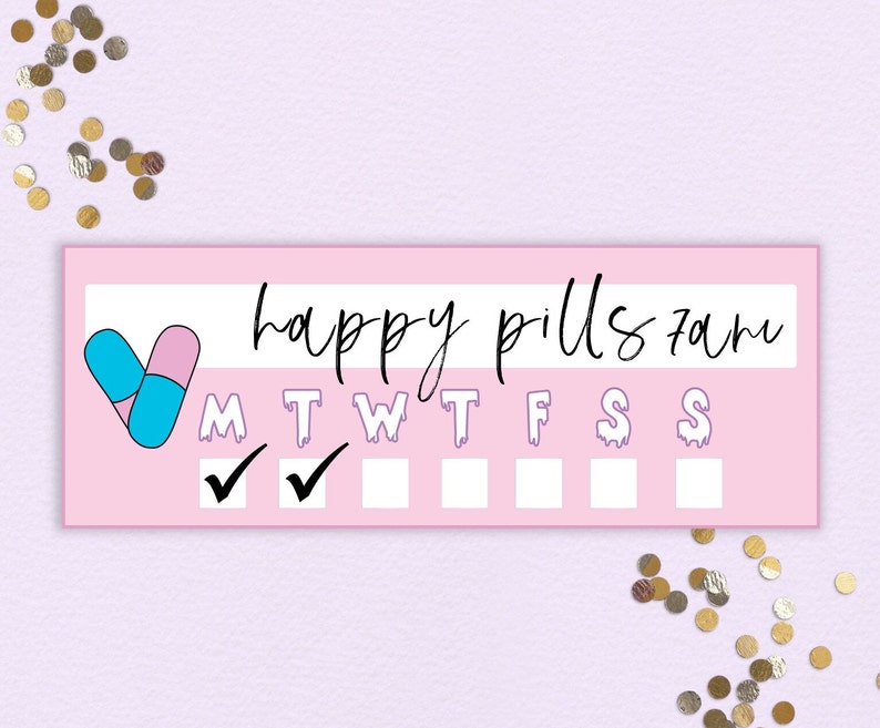 Medication Planner Stickers AM and PM Medicine Tracker Pill - Etsy