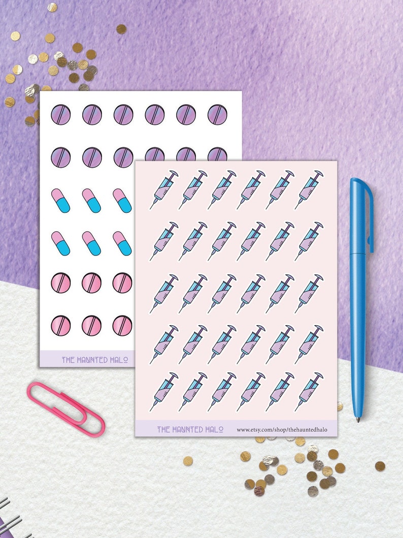 Medication Planner Stickers AM and PM Medicine Tracker Pill - Etsy