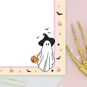 Halloween Memo Pad| Ghost Notepad| Spooky Stationery| Boo Planner Pad ...