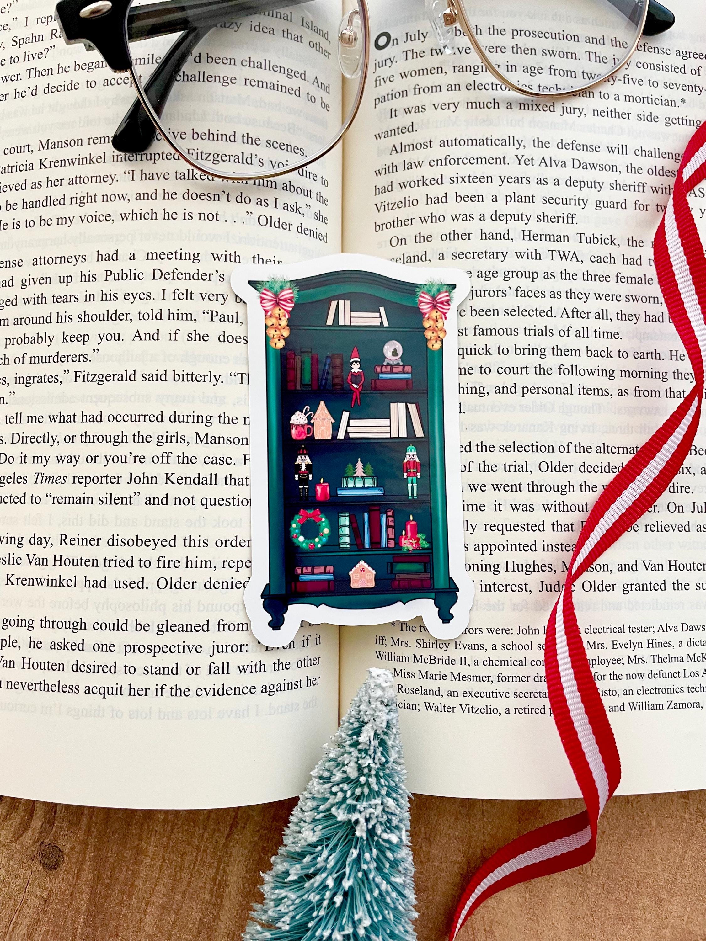 Christmas Bookish Sticker Set| Christmas Book Club Sticker - Etsy