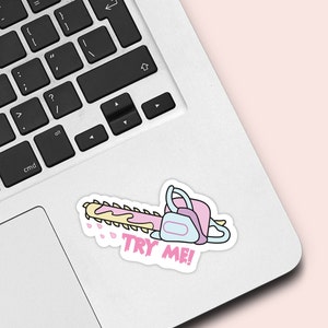 Kawaii Weapons Sticker Set| Pink Weapons Planner Sticker Set| Chainsaw ...