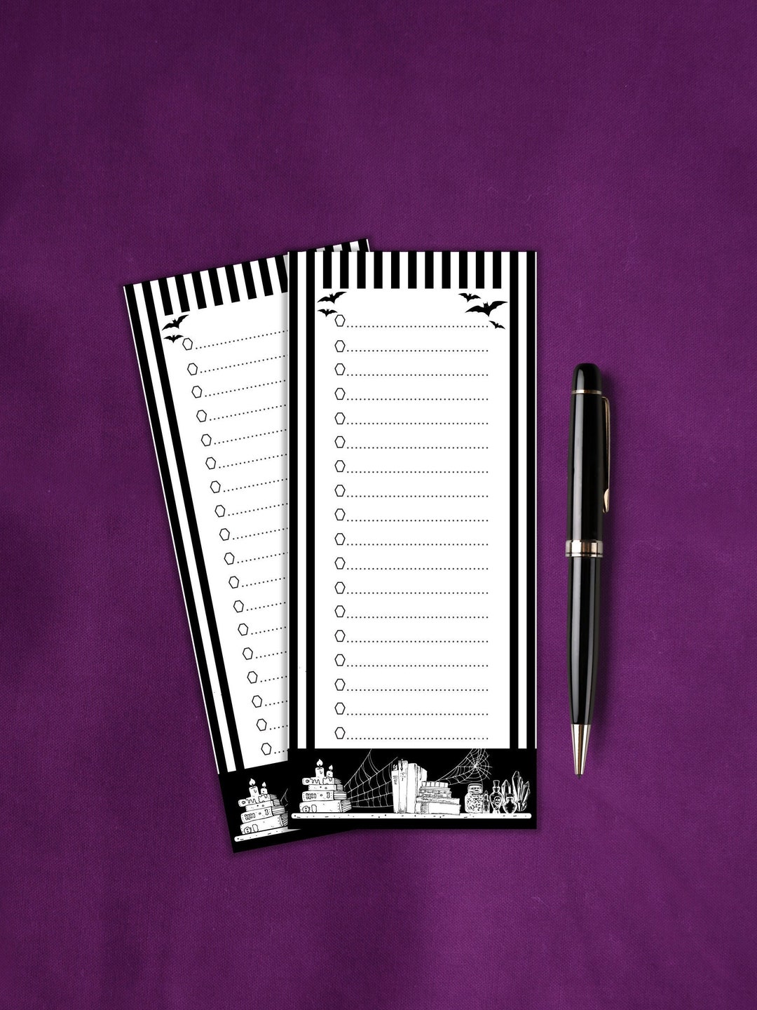 Gothic to Do List| Spooky Shopping List Magnetic Notepad| Creepy ...