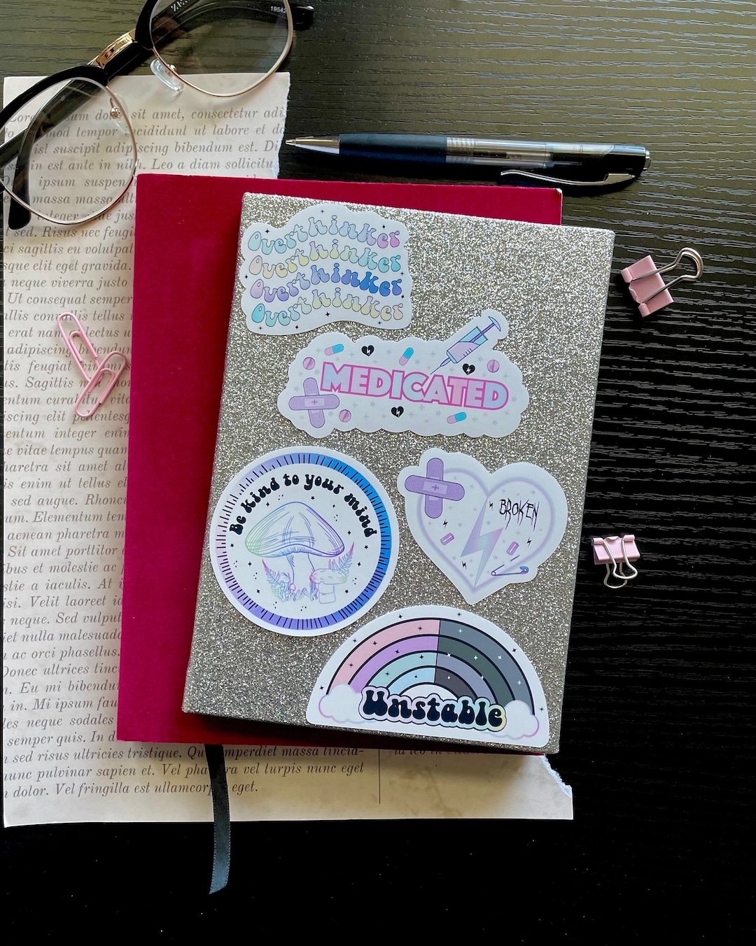 Mental Health Sticker Set| Be Kind to Your Mind Stickers| Mental Health ...