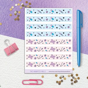 Medication Planner Stickers| AM and PM Medicine Tracker| Pill Reminder ...