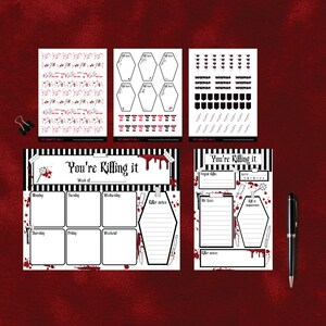 Kill List Stationery Gift Set Killer Notepad Bundle Set Gothic Note Pad ...