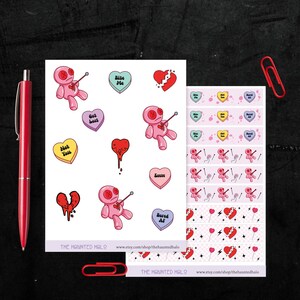 Valentine's Day Stationery Gift Set| Candy Hearts Notepad Bundle Set ...