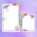 Pink UFO Notepad Gift Set Alien Stationery Bundle Pastel Alien Notepad ...