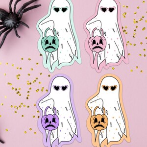 Pastel Ghost Sticker Set| Halloween Ghost Sticker Pack| Ghost Sticker ...