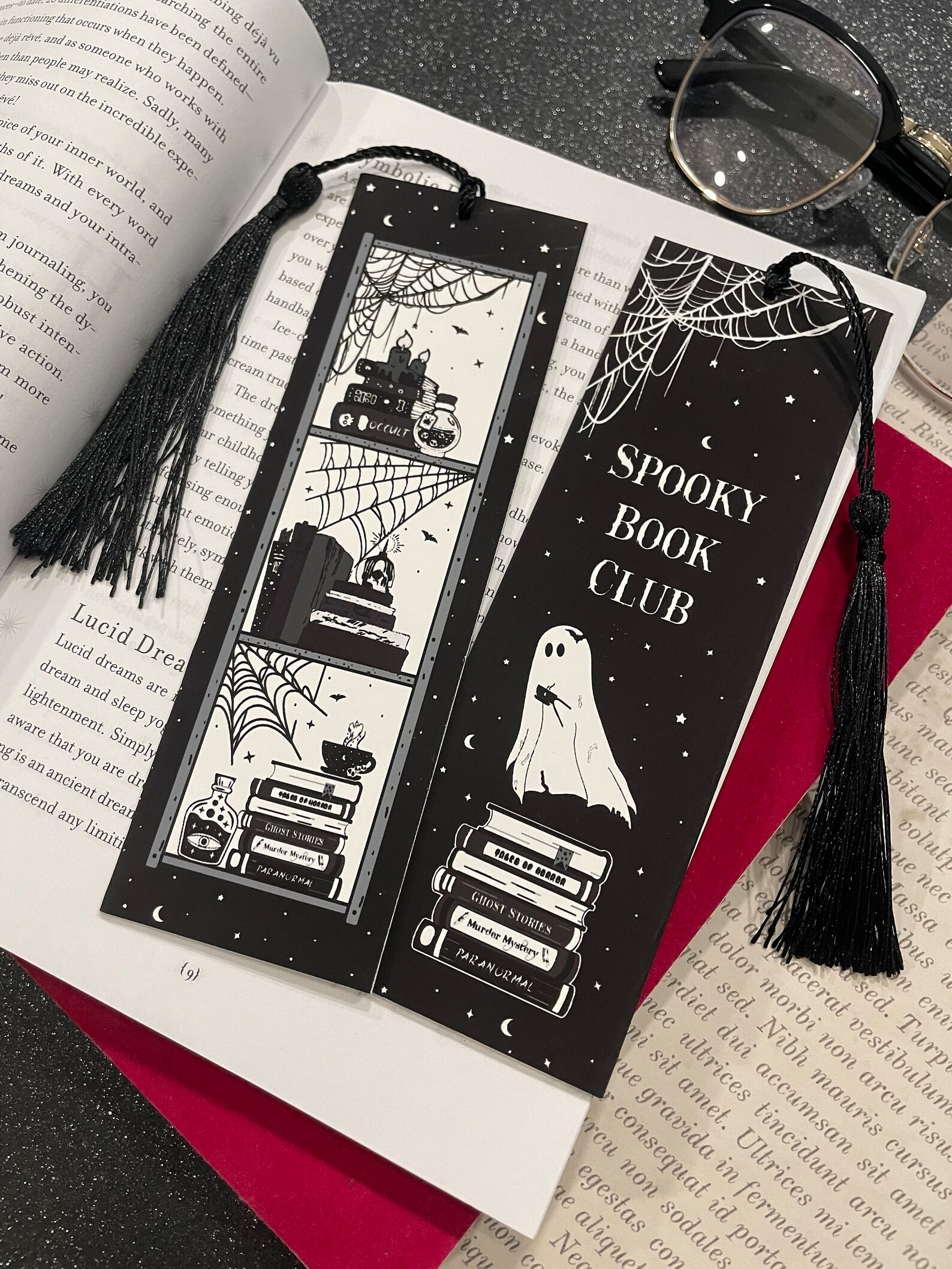 Ghost Bookmark With Tassel| Spooky Bookcase Bookmark| Bookish Gift - Etsy