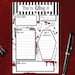 Kill List Stationery Gift Set Killer Notepad Bundle Set Gothic Note Pad ...