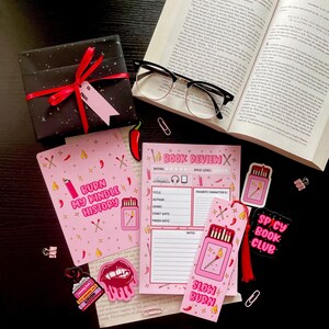 Spicy Bookish Notepad Gift Set| Smut Reader 8 Piece Gift Bundle| Smut ...