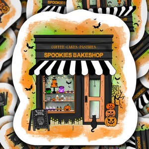 Halloween Bakery Sticker| Halloween Planner Stickers| Spooky Bakeshop ...