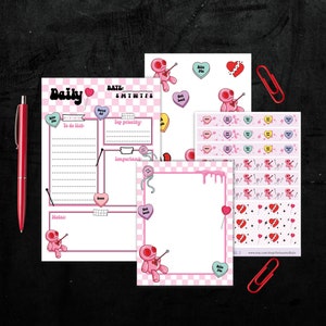 Valentine's Day Stationery Gift Set| Candy Hearts Notepad Bundle Set ...