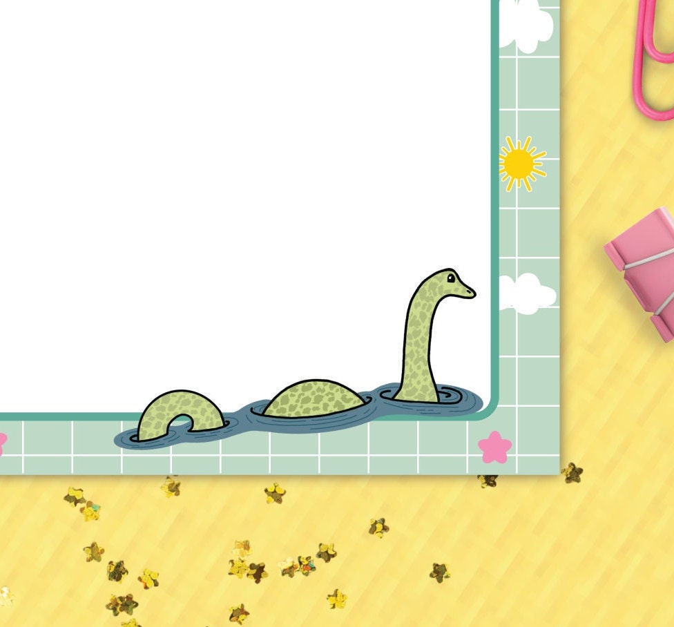 Nessie Tear Away Notepad Loch Ness Monster Notepad Cryptid - Etsy