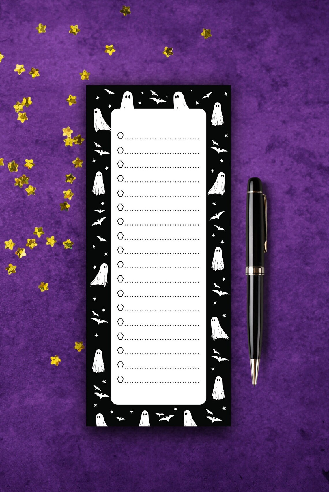 Ghost Notepad to Do List Ghost Check List Halloween Tear - Etsy