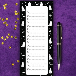 Ghost Notepad to Do List| Ghost Check List| Halloween Tear Away ...
