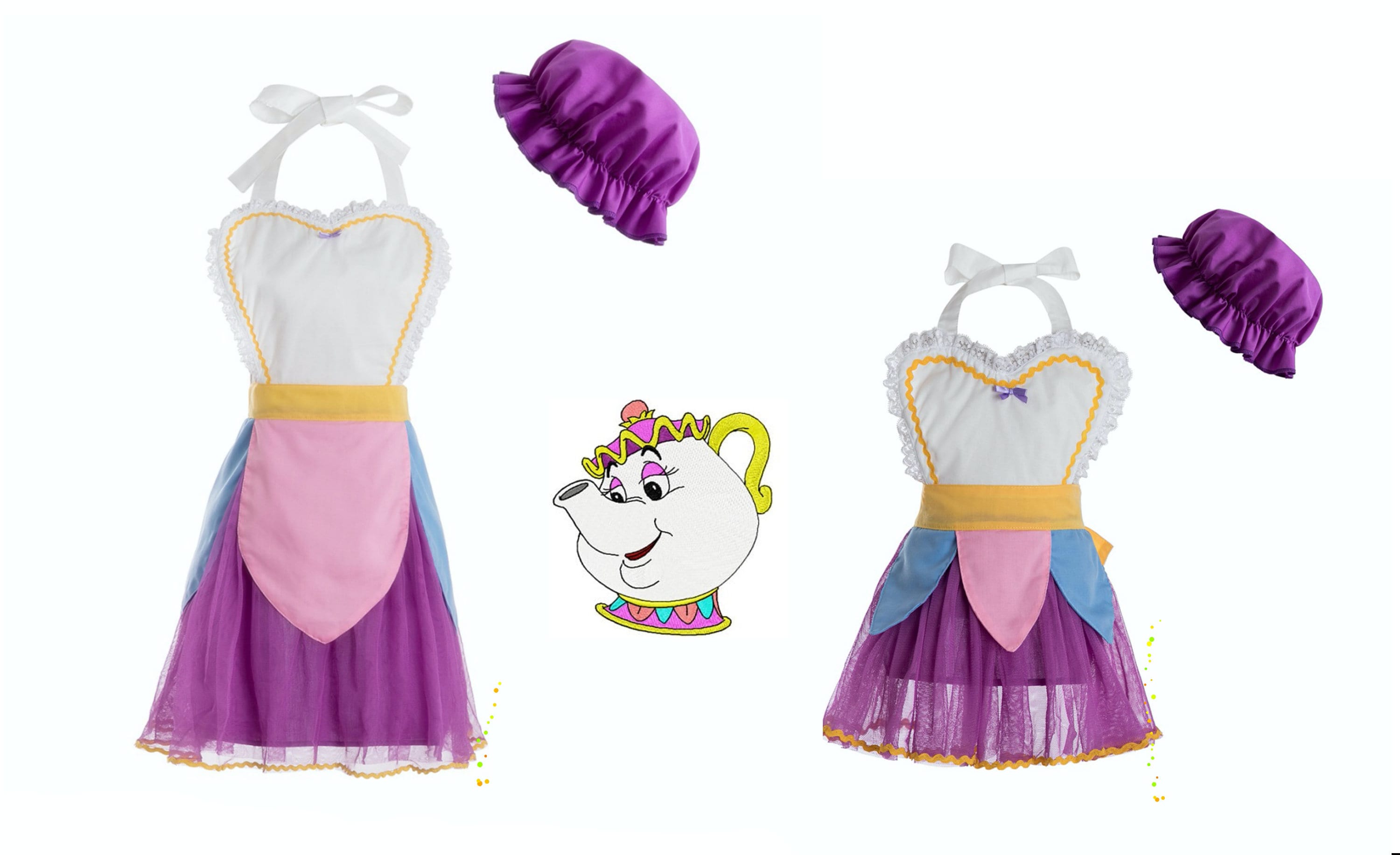 Mrs Potts Costume Apron Beauty And The Beast Costume Mrs | atelier-yuwa ...