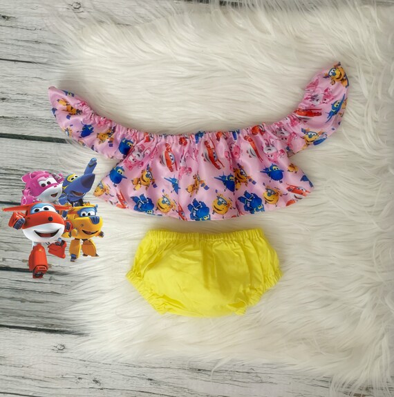 Super Wings Outfit Girljetdizzybirthday Outfitsuper Wings - Etsy