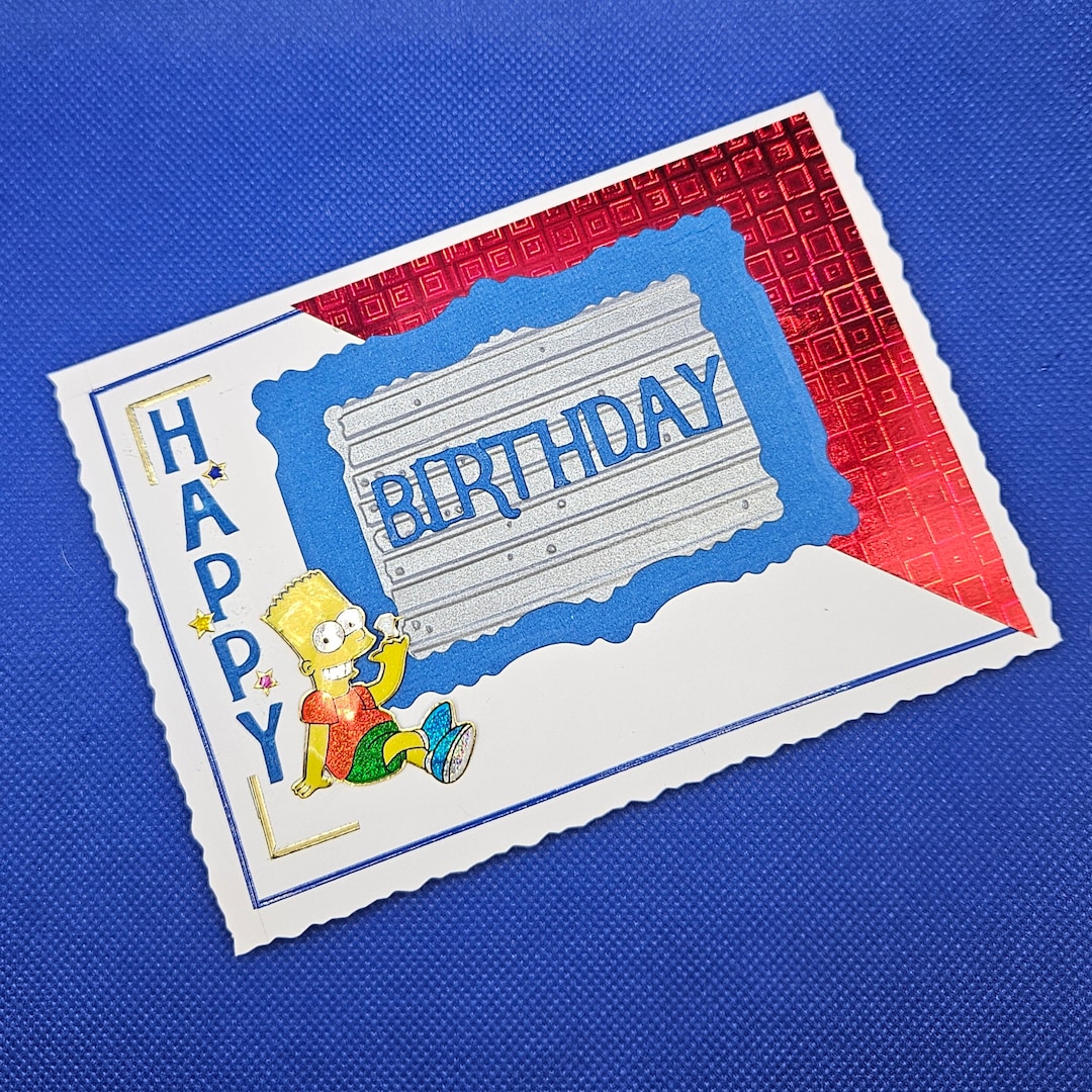 Bart Simpson Happy Birthday - Etsy